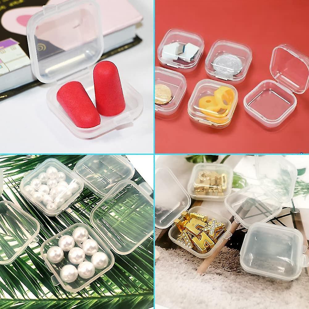 50 Pack Of Small Clear Plastic Storage Containers, Mix Empty Minis ...