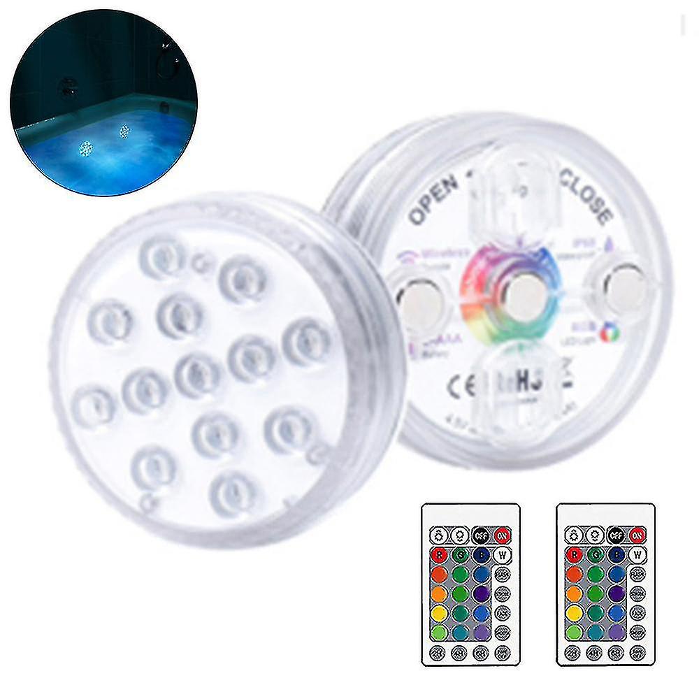 Led Lights Waterproof With Remote (rf), Suction Cups, Changing ...