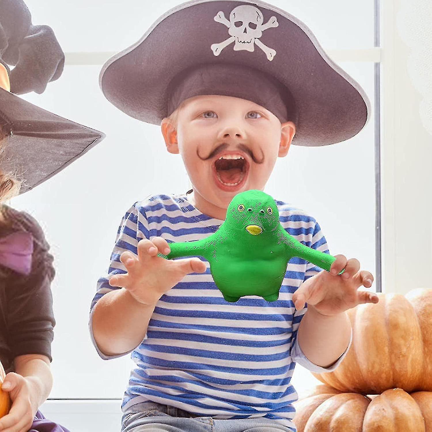 Anti-stress Toys, Green Head Fish Toy, Decompress Squeeze Stress Toy ...