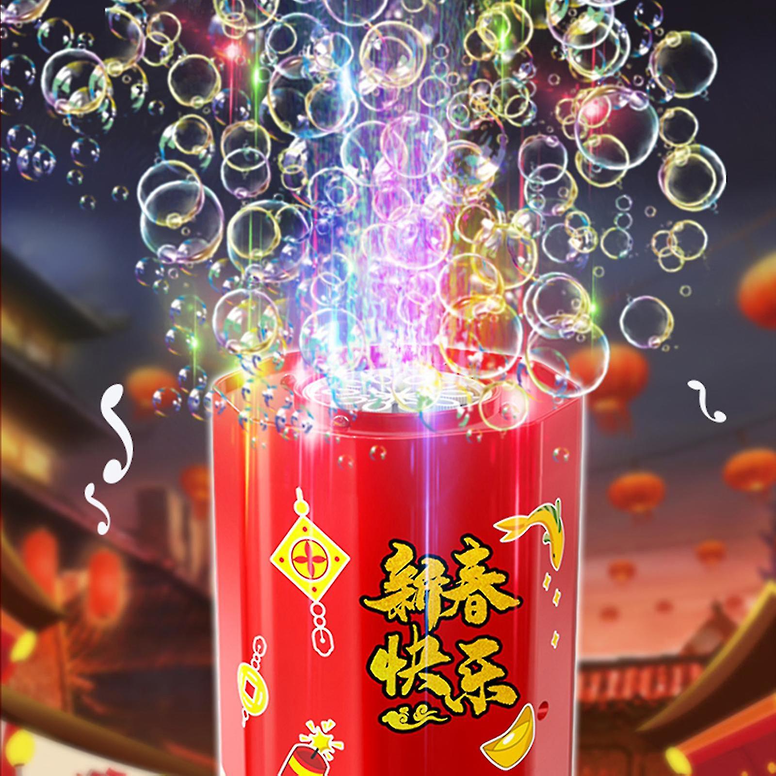 Children's New Year Toys New Year Fireworks Bubble Machine Luminous ...