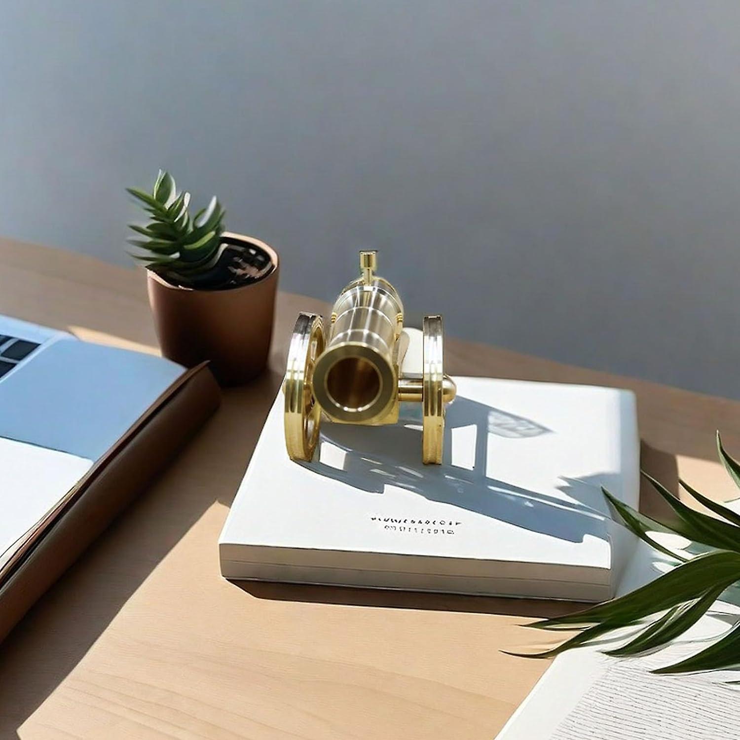 Model Cannon Decoration,Mini Cannon Home Solid Brass Cannon Brass ...