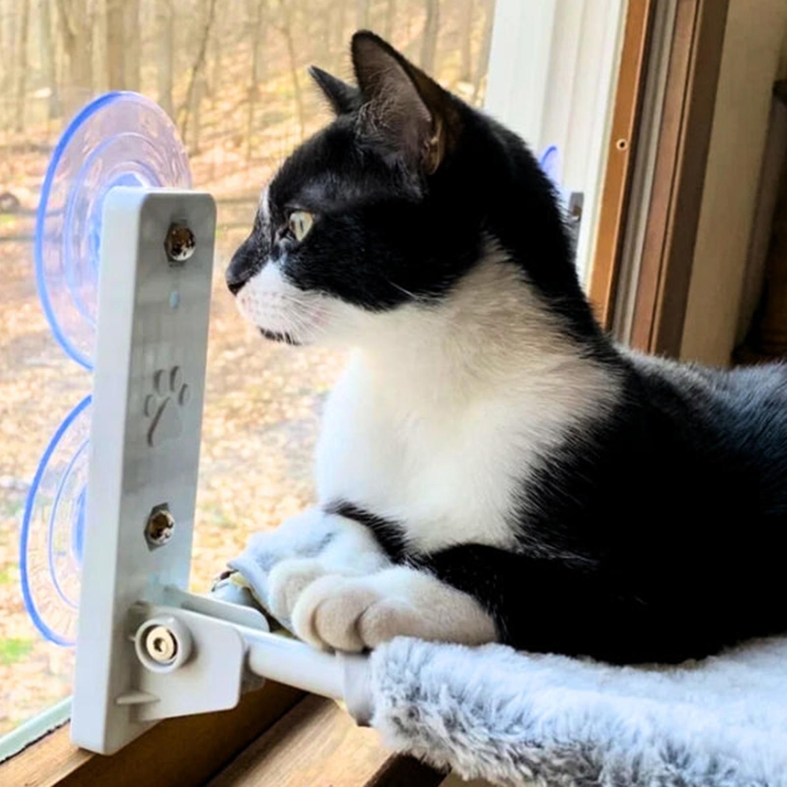 Cat Window Perch, Cat Window Hammock for Large Cats, Foldable Cat Bed ...