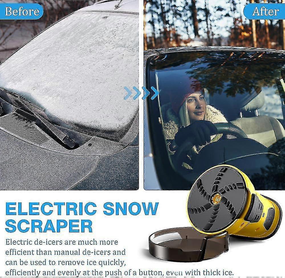 Electric Ice Scraper, Usb Wireless Automatic Ice Scraper With Rotating ...