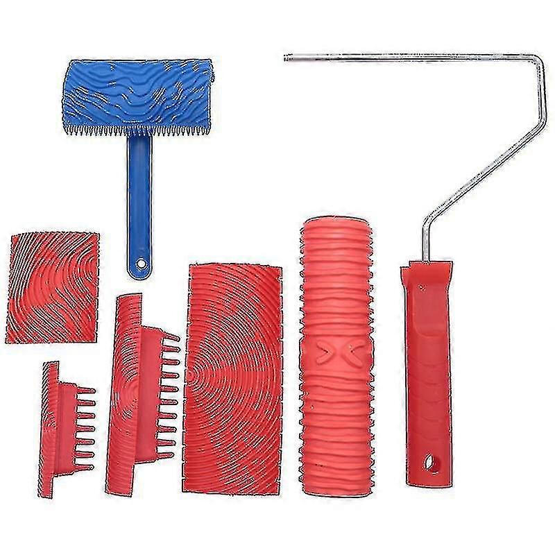Wood Grain Tool Set, 6pcs 7 Inch Graining Painting Tool Wood Texture ...
