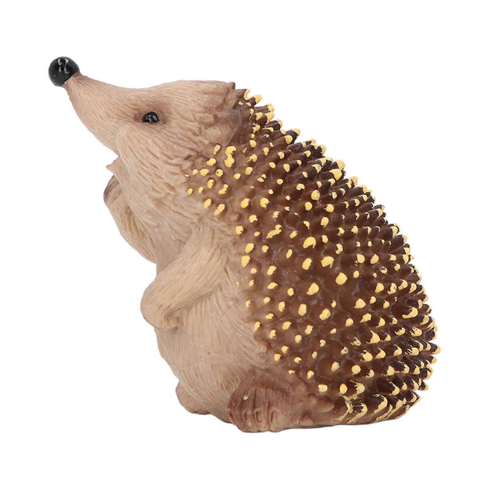 Hedgehog Figurines Simulation Hand Painted Lifelike Realistic Hedgehog ...