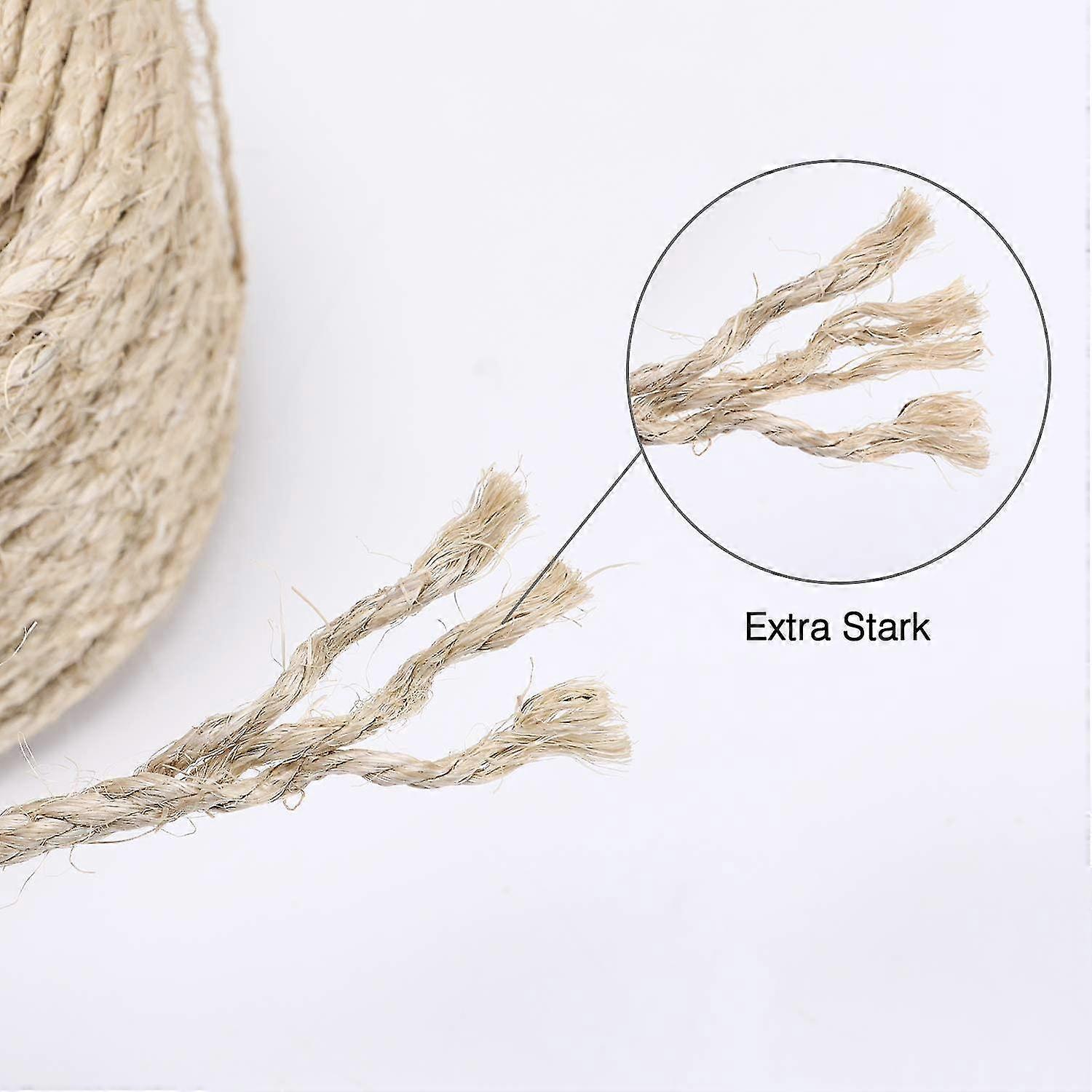 Sisal Rope Cat Tree Rope, 6mm (50m) Replacement Rope Jute Rope, As Cat ...