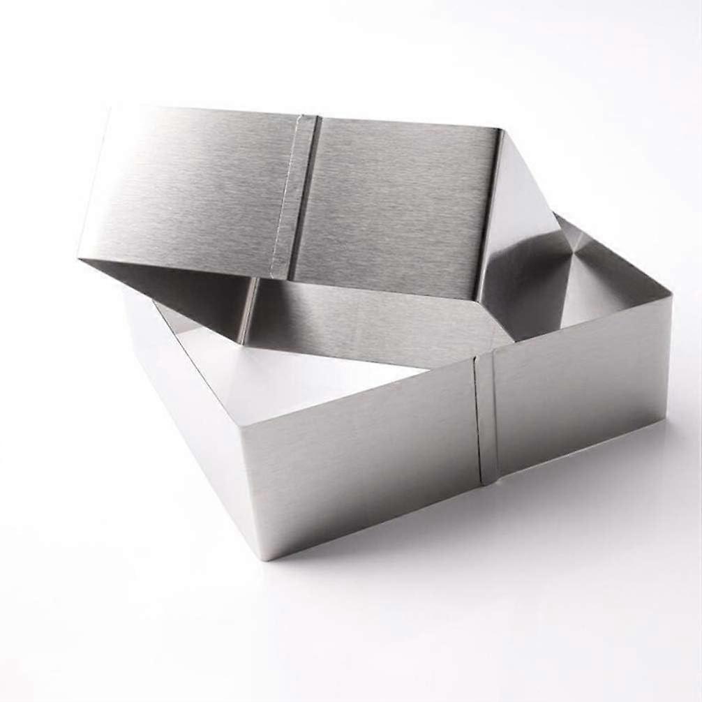 2025 New 3Pcs Stainless Steel Mousse Rings Set Square Mousse Cake ...