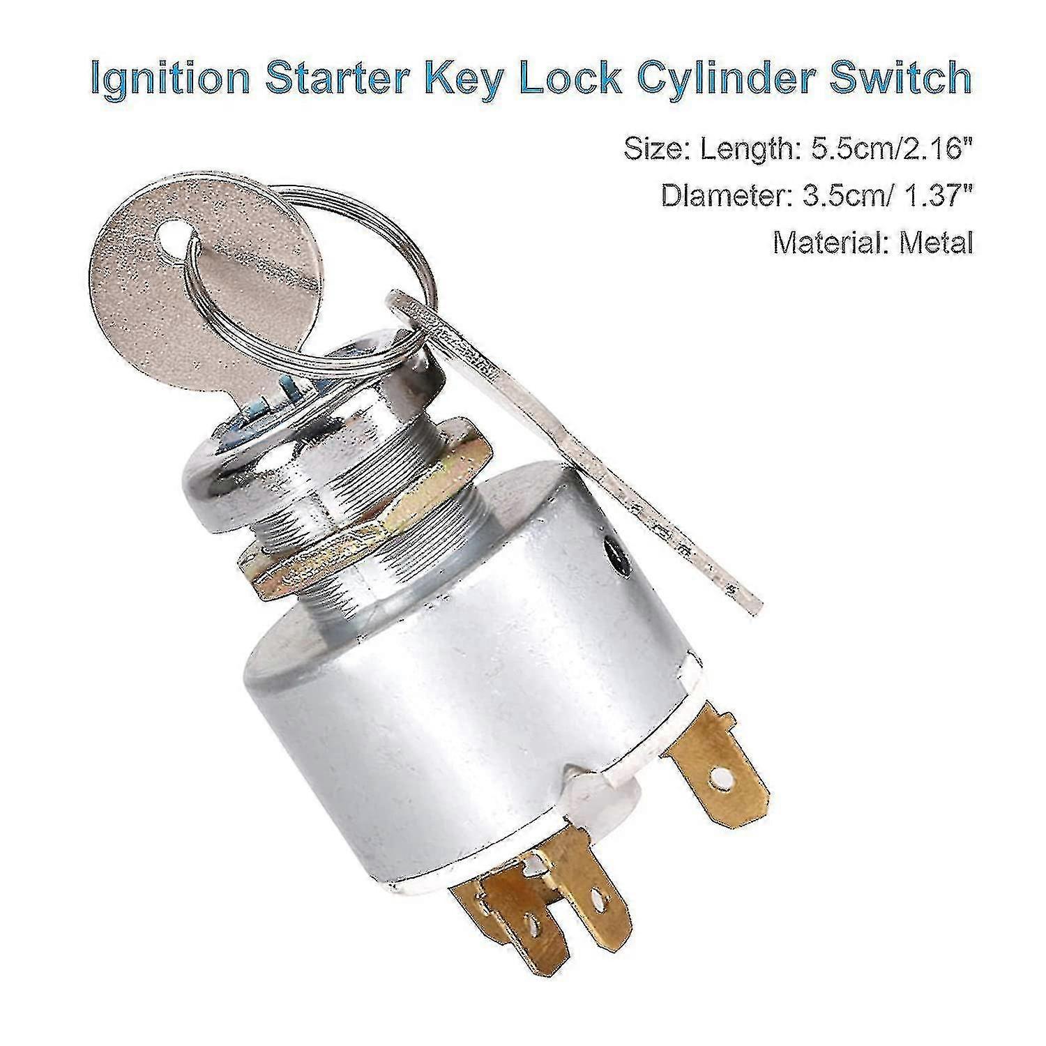 Ignition Switch, 12v Universal Engine Start Switches With Key Suitable ...