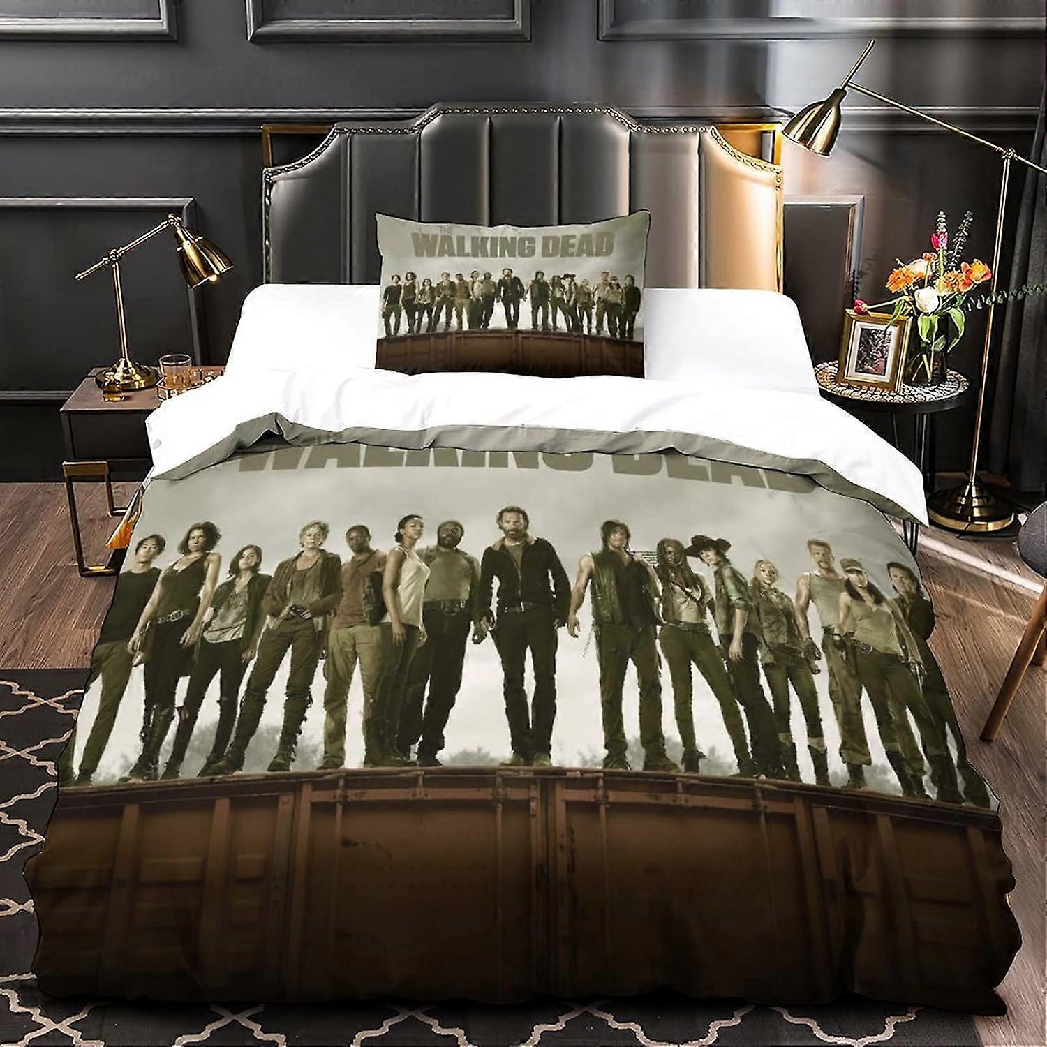 The Walking Dead Poster 3D Printed Duvet Cover, 3 Piece Bedding Set ...