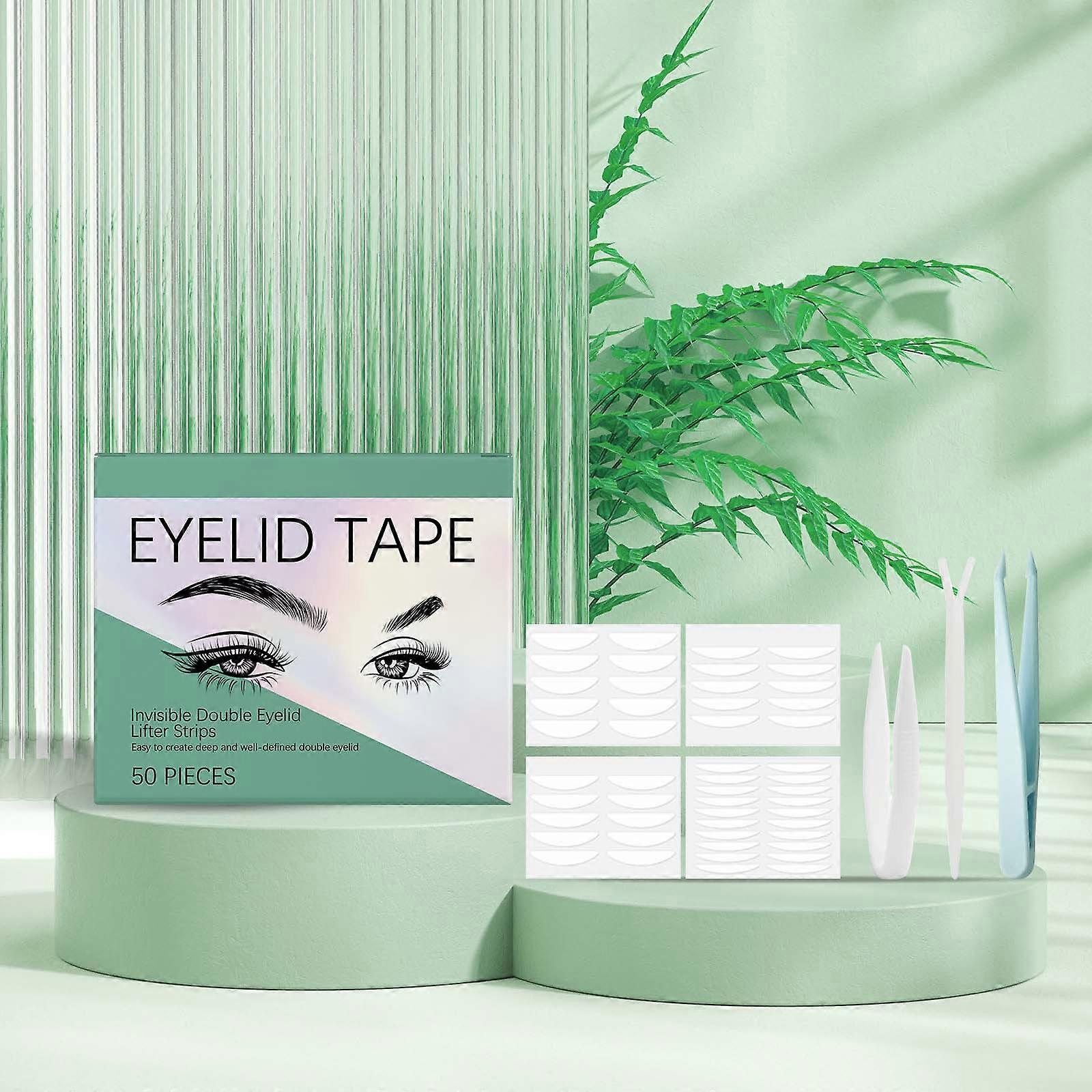 50PCS Eyelid Tape Eyelid Lifter Strips Invisible Breathable Eyelid ...