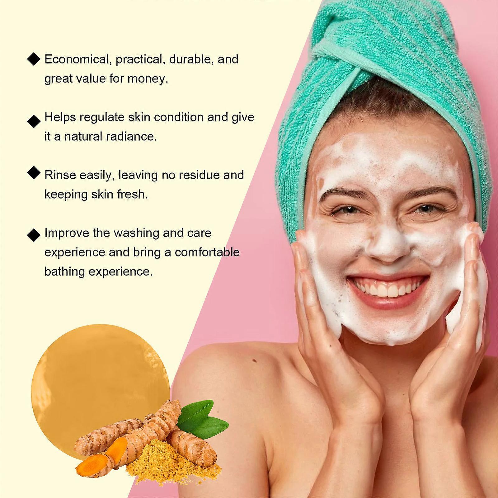 Turmeric with Honey Soap, Gentle Cleansing Facial Pore, Smooth, Soft ...