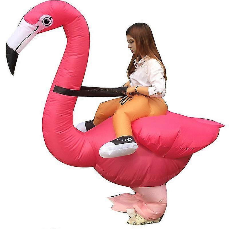 Carnival Flamingo Inflatable Costume - Funny Cosplay Halloween Costume ...