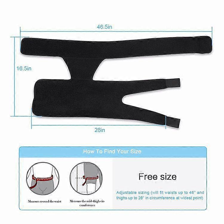 Hip Thigh Support Brace Groin Compression Wrap for Pulled Groin Sciatic ...