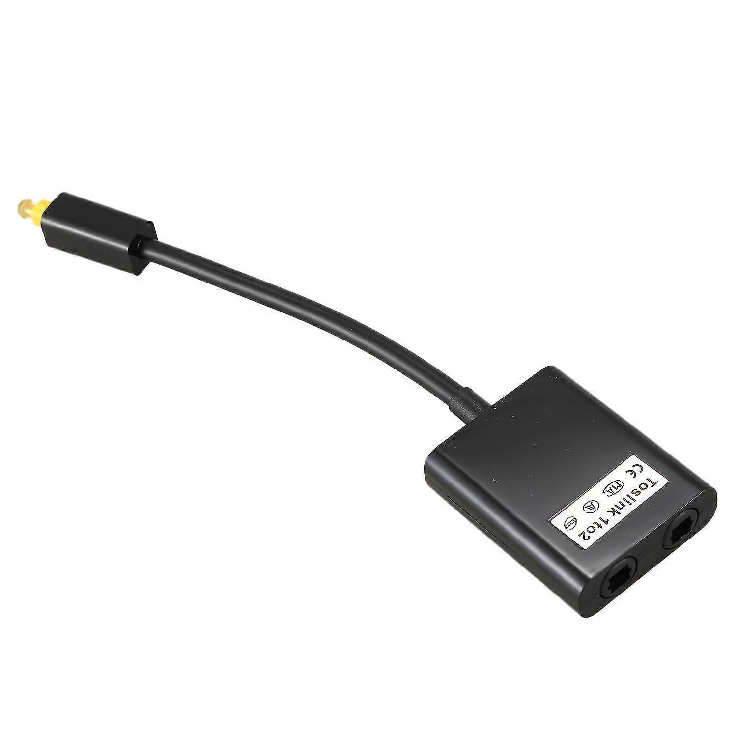 Digital Spdif Optical Audio Splitter 2 Way Toslink Splitter Adapter 1 ...