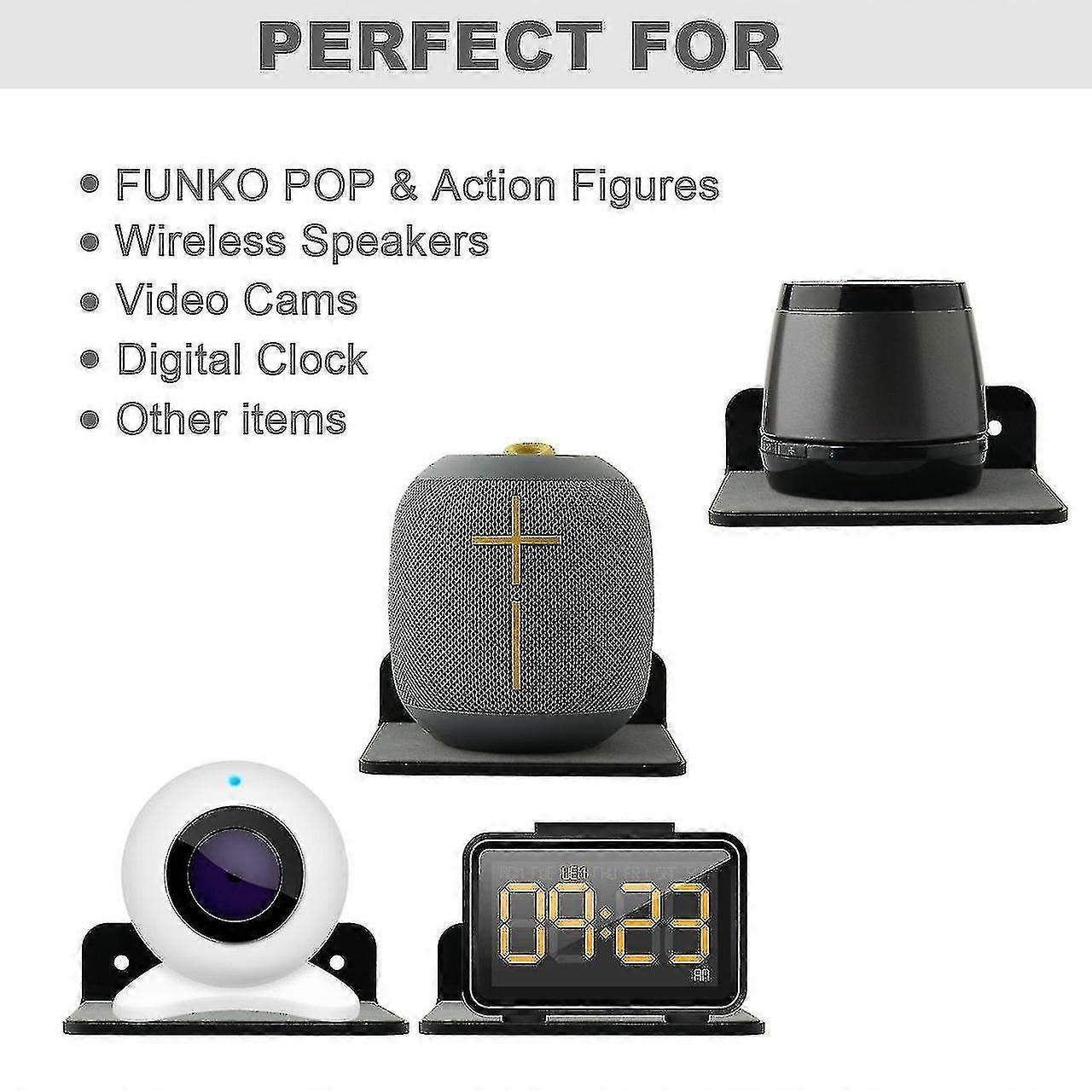 2pack Wall Shelf Speaker Stand, Acrylic Wall Mount Display Shelf For ...