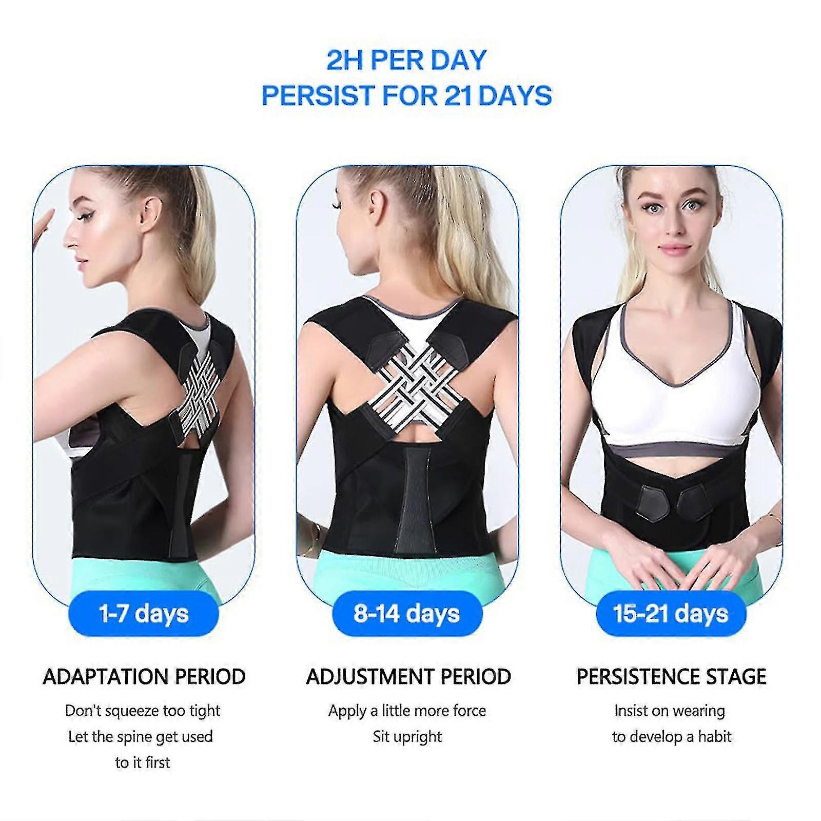 Instant Posture Corrector Adjustable Back Straightener for Men and ...