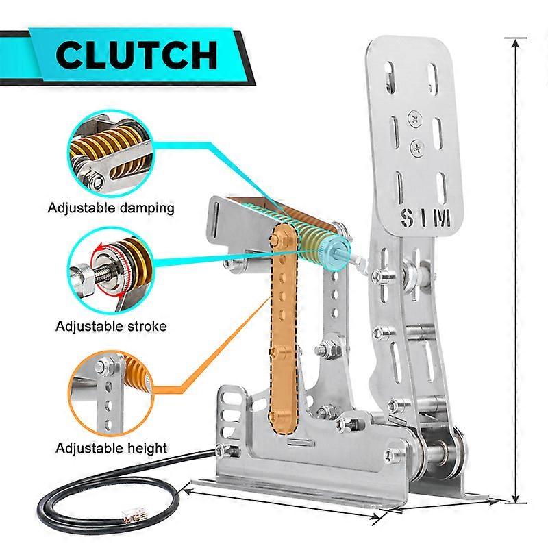 Sim Racing HE Hydraulic Pedal Load Cell Pedals For Logitech G29 G27 ...