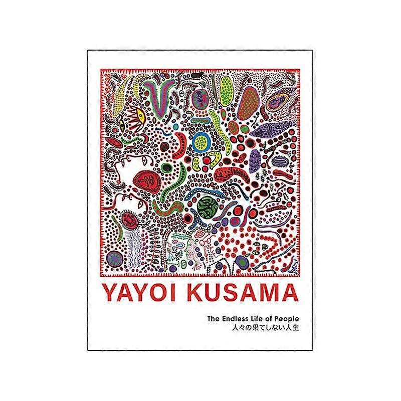 Abstract Yayoi Kusama Exhibition Artworks Picture Wall Art Canvas ...