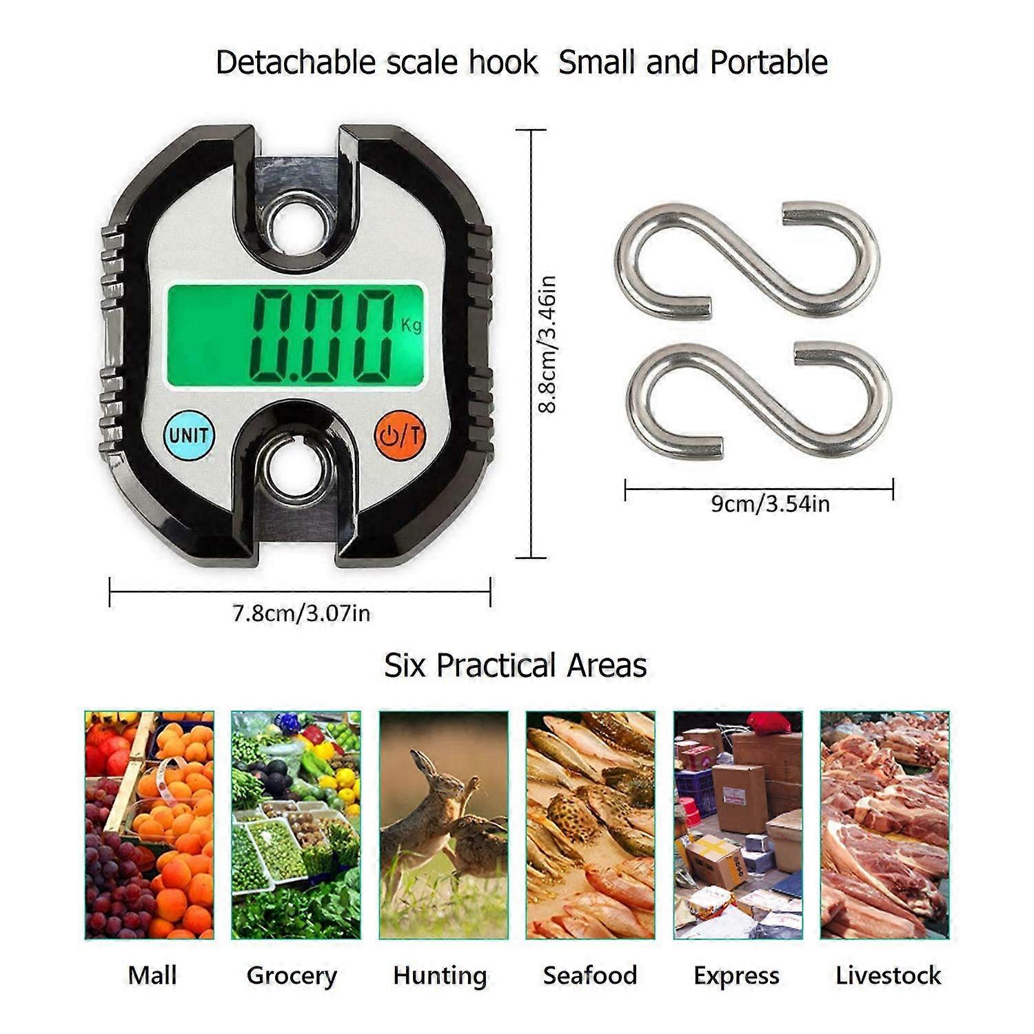 Crane Scale 150kg Double Accuracy Electronic Digital Hook Scale Mini ...