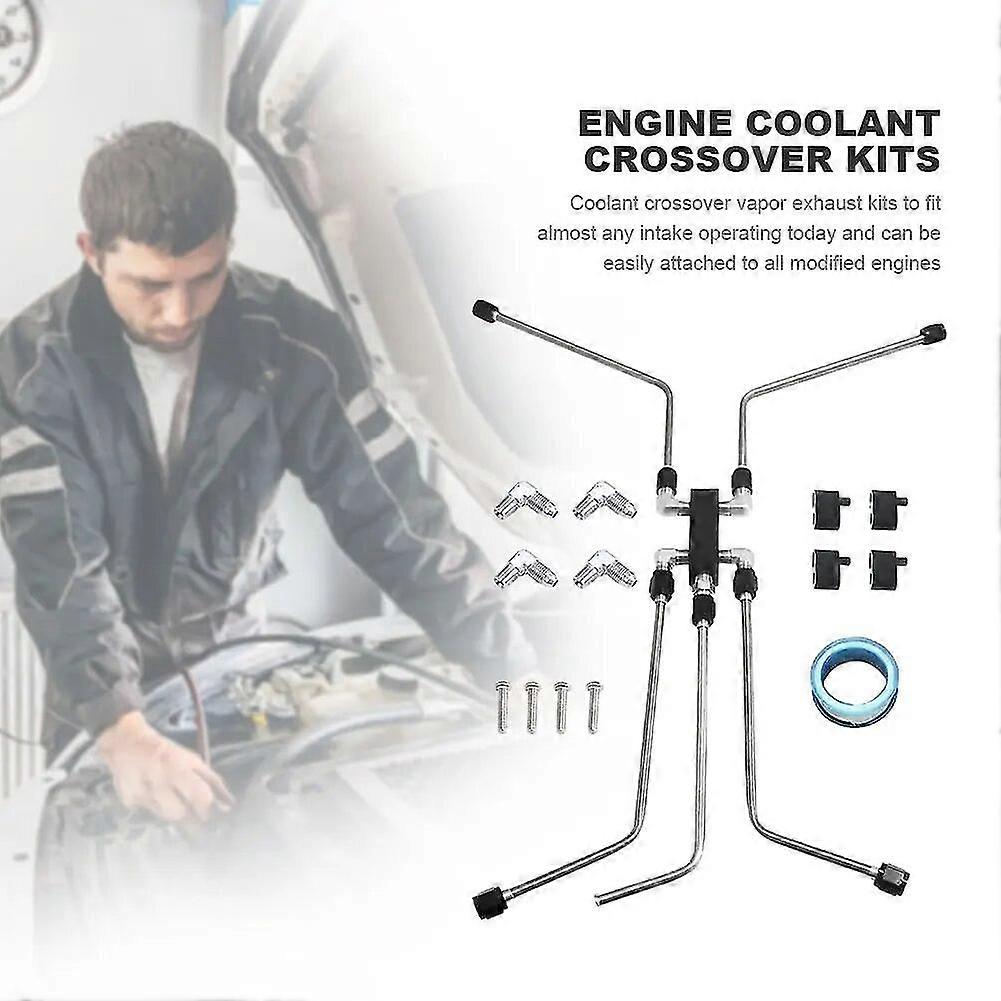 Coolant Crossover Steam Vent Kit Stainless Steel Coolant Crossover ...