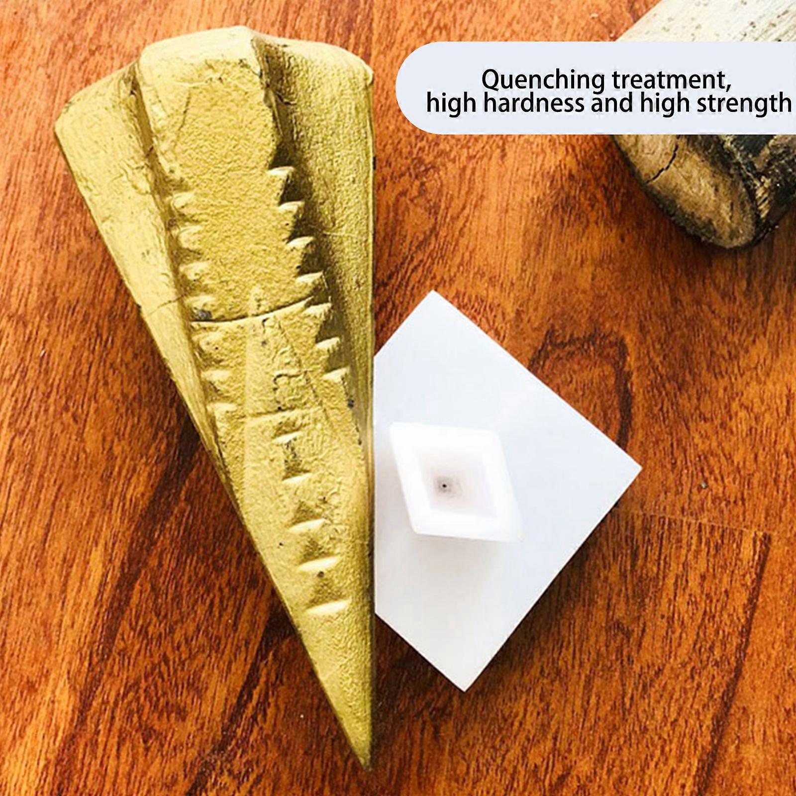 2023 New Wood Splitting Wedge with Pointed-Tip, Diamond-Shaped Cross ...