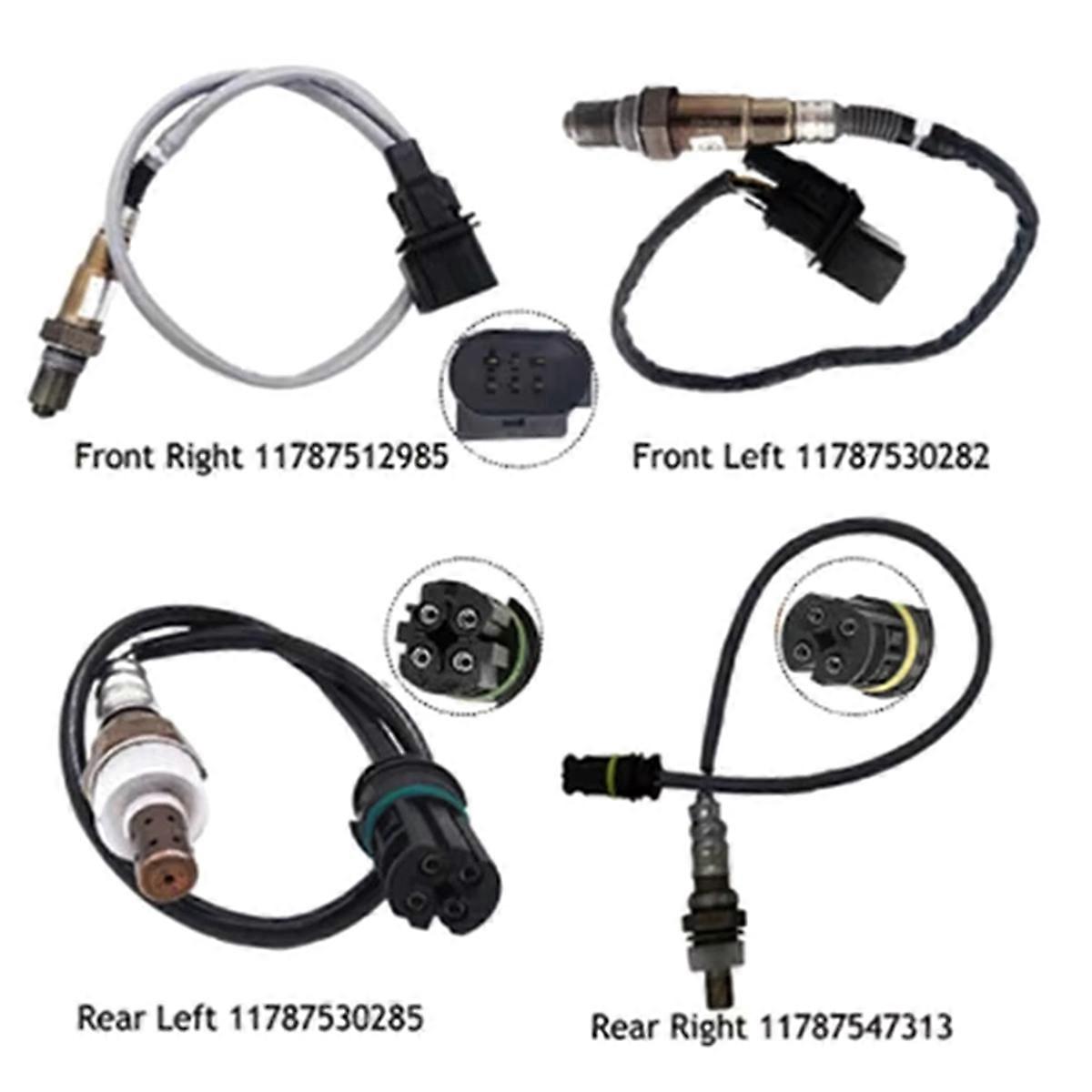 4Pcs Up+Downstream O2 Oxygen Sensor for E87 120i E90 320i E91 ...