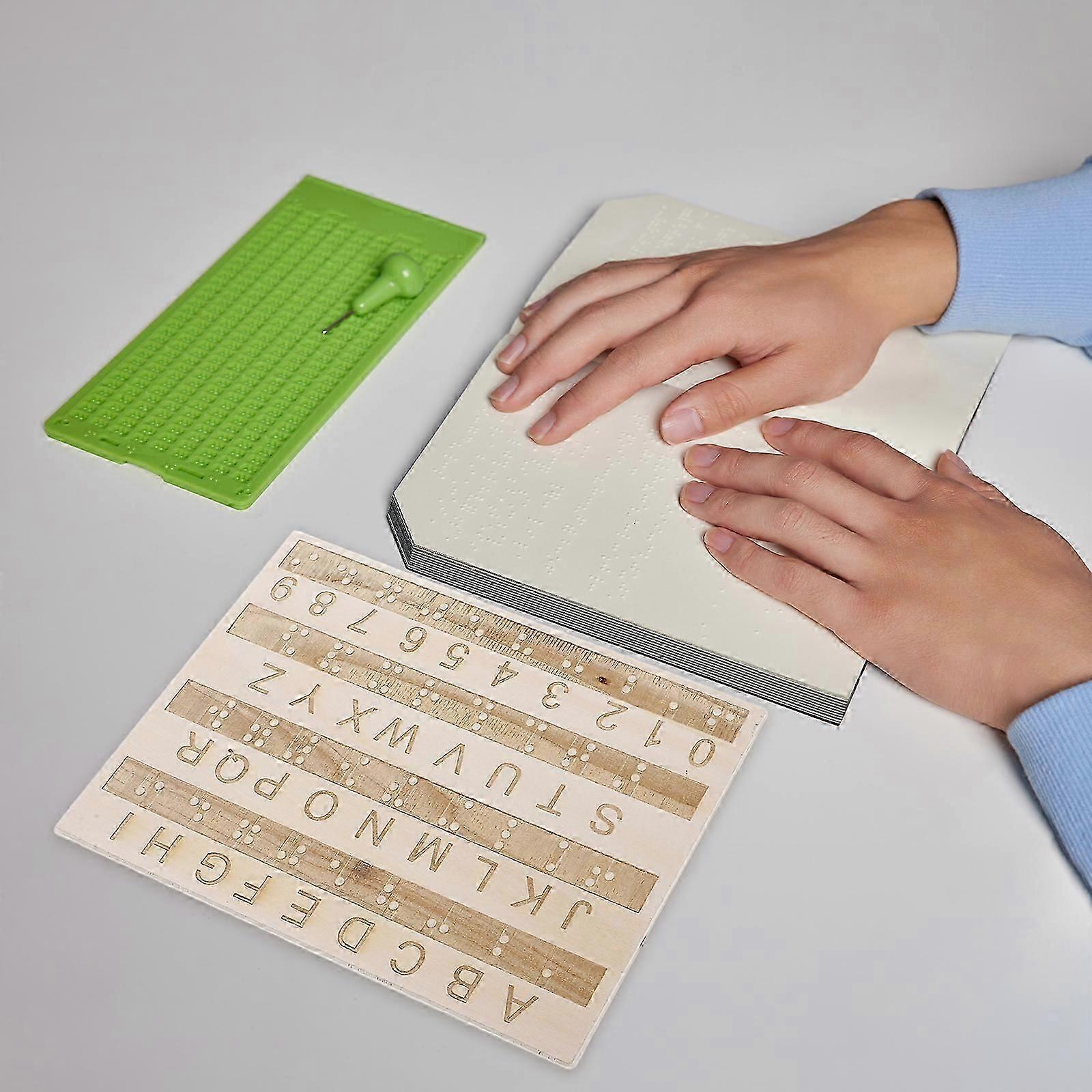 Wooden Braille Alphabet Tracing Board For Beginners Educational Braille ...