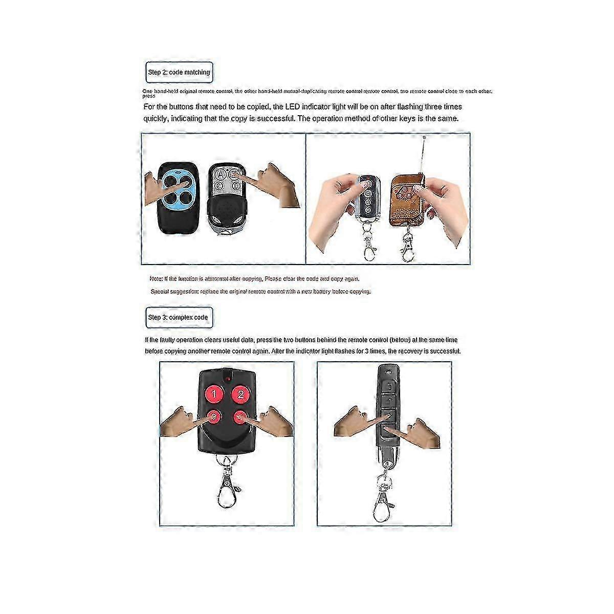 5pcs 433MHz Colorful Wireless Remote Control - Ideal for Car Keys in ...
