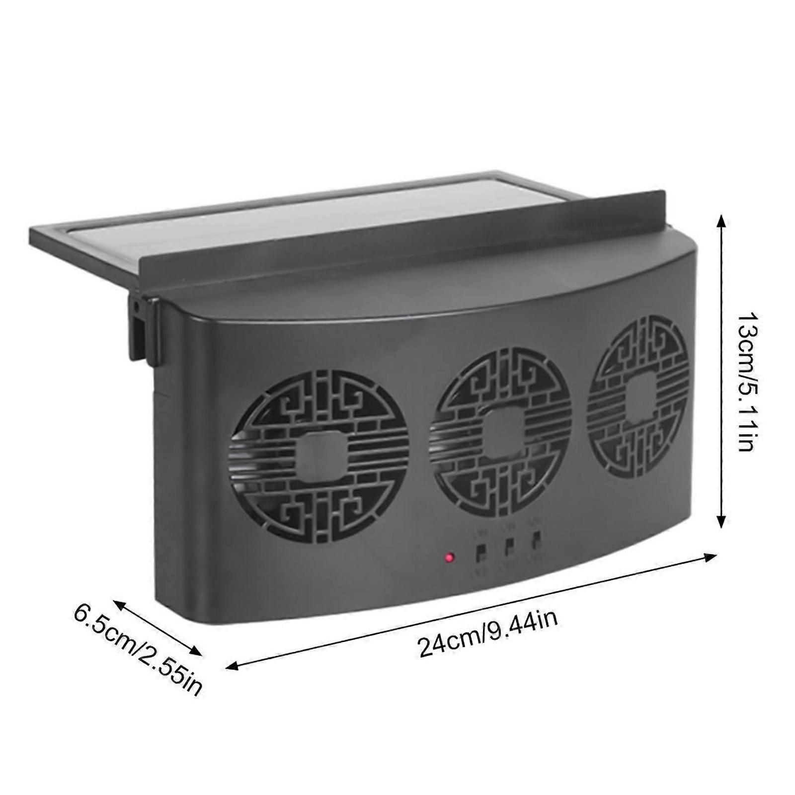 Car Window Solar Ventilator USB Charging Solar Powered Fan Universal ...