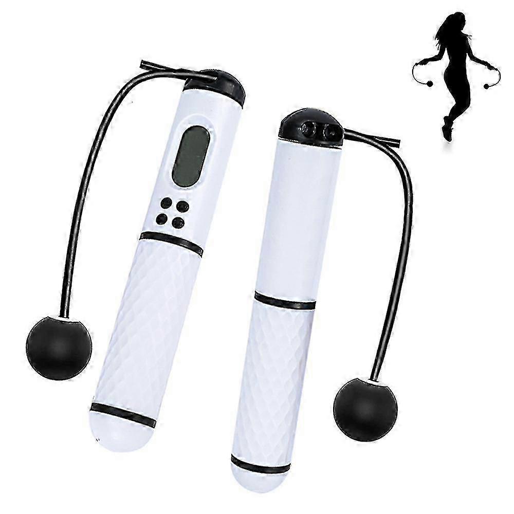 Jump Rope Digital Weighted Ropeless Skipping Rope Adjustable Cordless ...