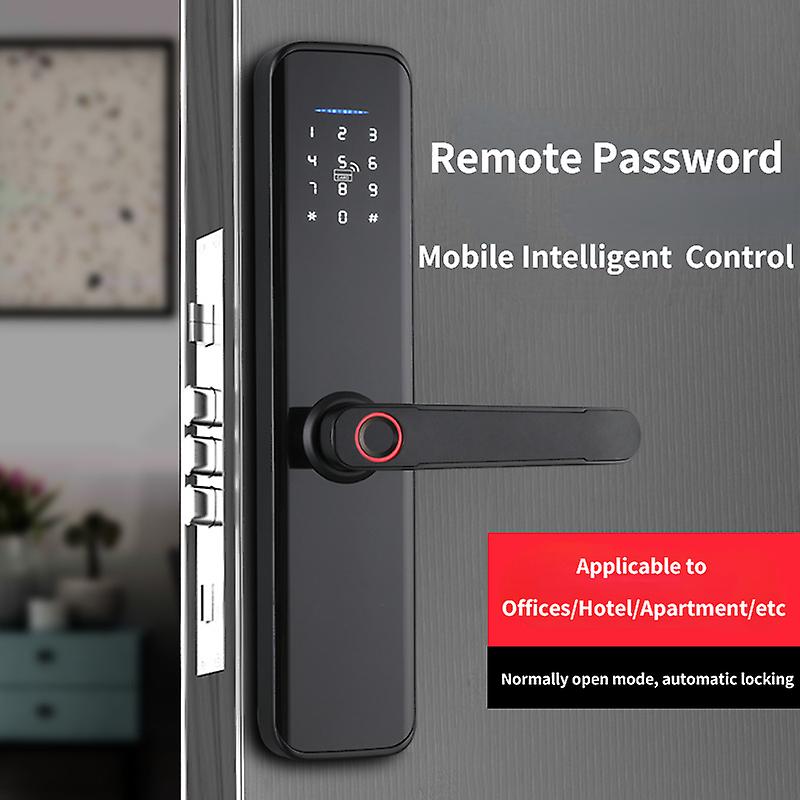 Smart Lock Core Cylinder Intelligent Security Door Lock Encryption Fingerprint Unlock With Keys ...
