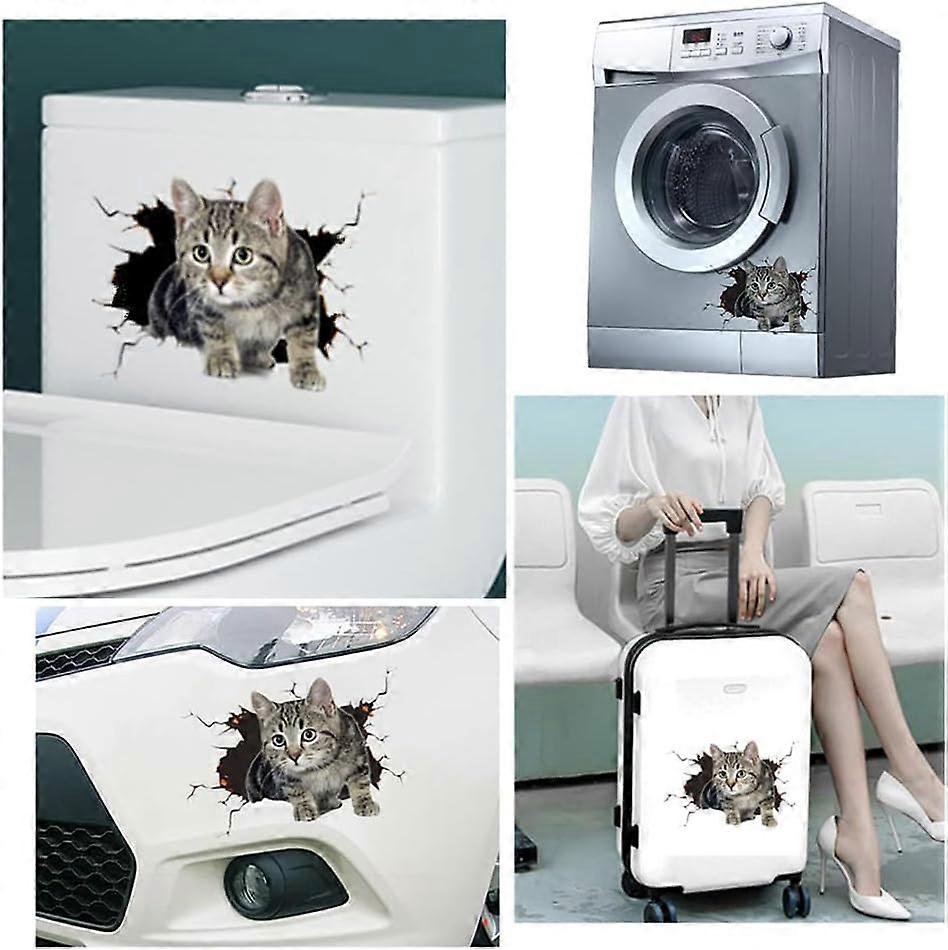 Car stickers, 3D car stickers, cat car stickers, cat stickers | Fruugo UK