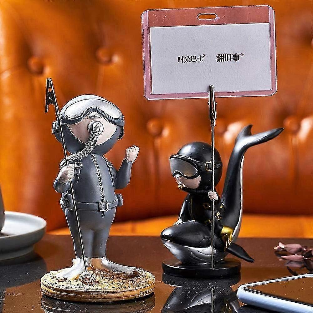 Sculpture Statues Ornaments Modern Resin Miniature Figurines Cute Diver ...
