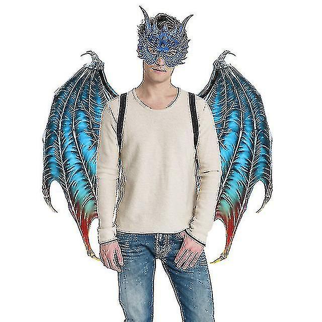 Kids Dragon Wings Costume Dinosaur Tail Mask Set - Perfect For ...
