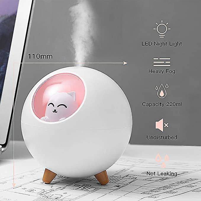 Mini Air Humidifier, USB Portable Quiet Humidifier, Cute Baby Air ...
