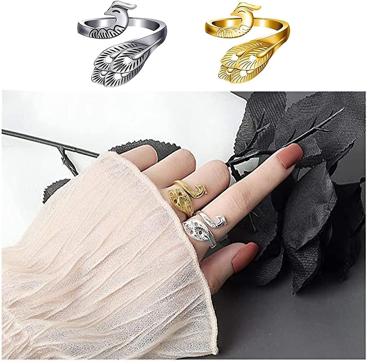 2 Pieces Adjustable Knitting Loop Knitting Hook Loop, Peacock Shape ...