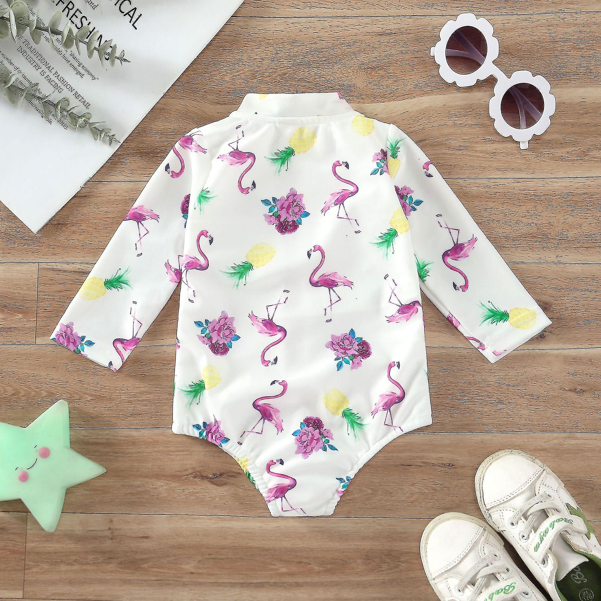 Children's Rainbow Swimsuit Zipper Bikini Harness Type Triangle ...