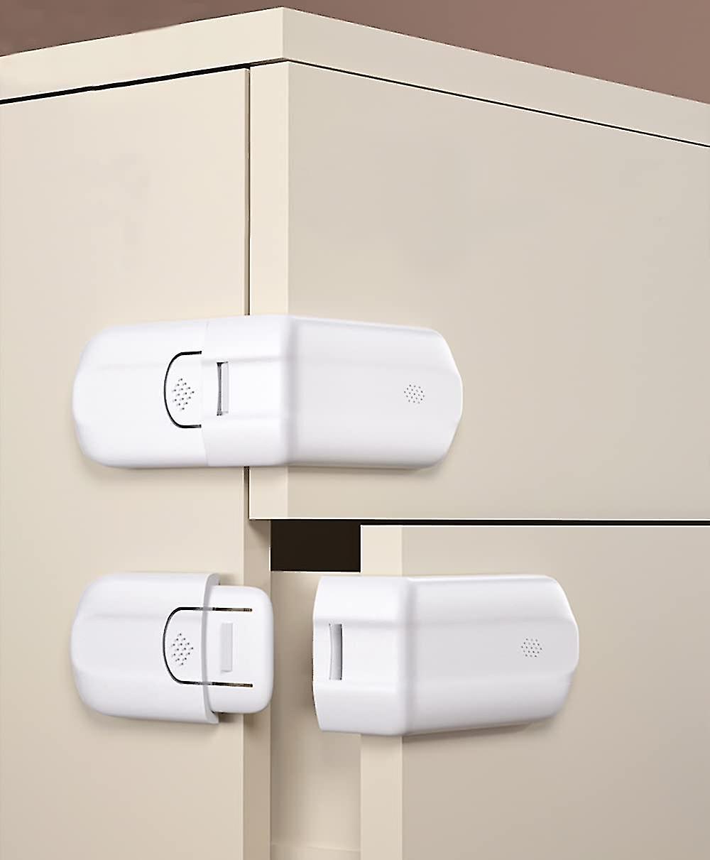 Cabinet Locks For Corner, 2 Pack Baby Safety Hidden Lock For Cabinets ...
