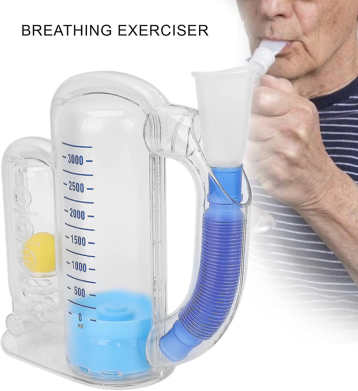 Breathing Exercise Device For Lungs, Deep Breathing Trainer For Adults ...