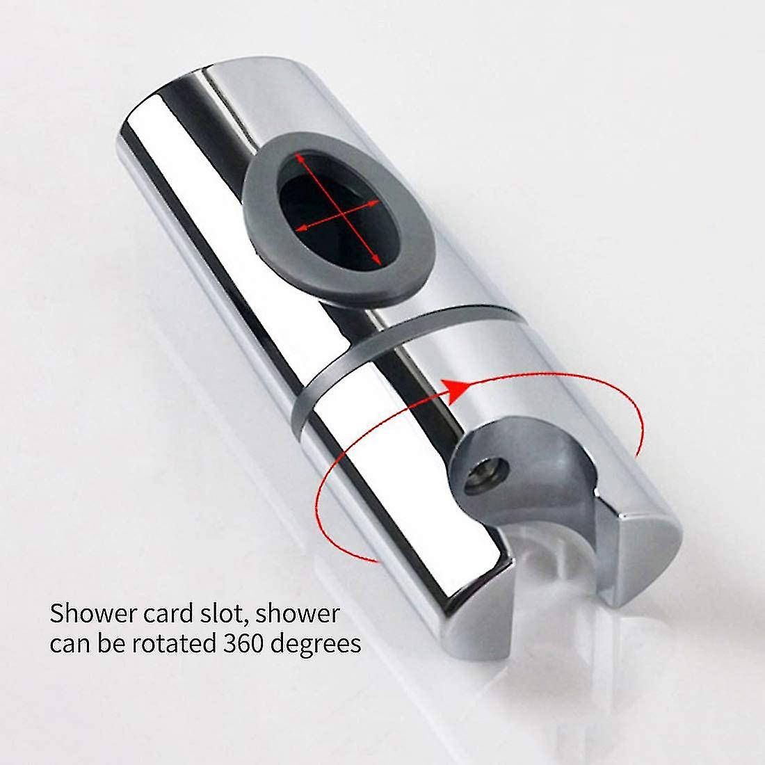 Chrome Abs Shower Head Holder Shower Holder Clip On Shower Bar Hand ...