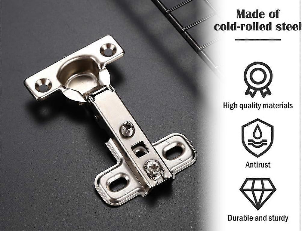 Pack of 10 Concealed Hinge Corner Stop, 26 mm Rustproof Cabinet Hinges ...