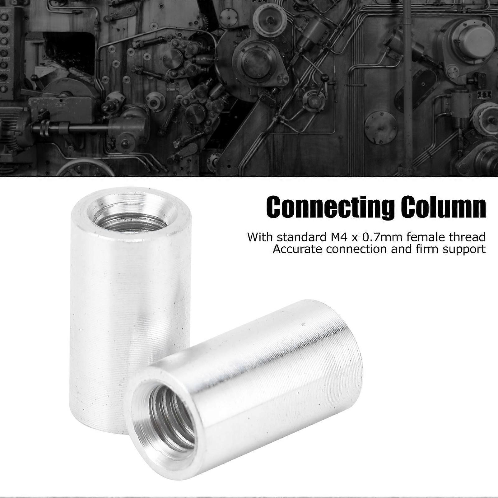 10Pcs Round Standoff Aluminum Alloy Female Thread Pillar Connecting ...