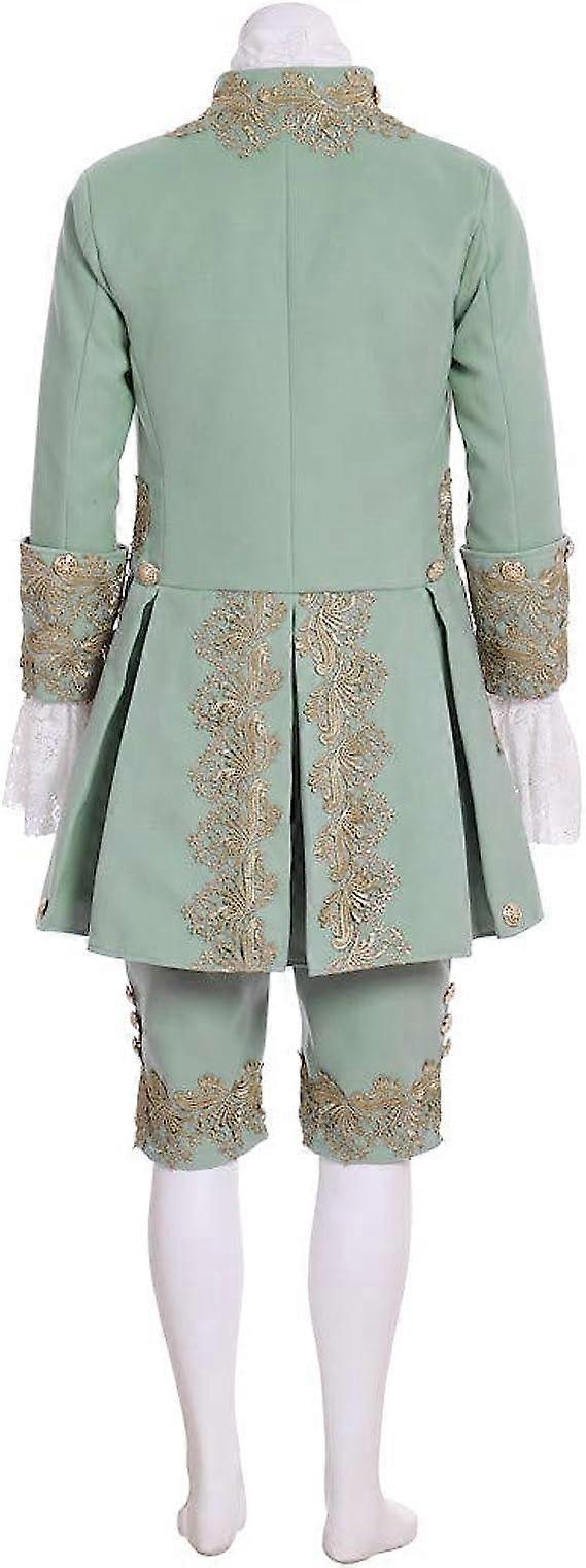 Mens 18th Century Kostym Court Suit Viktoriansk Barock Rokoko Kostym ...