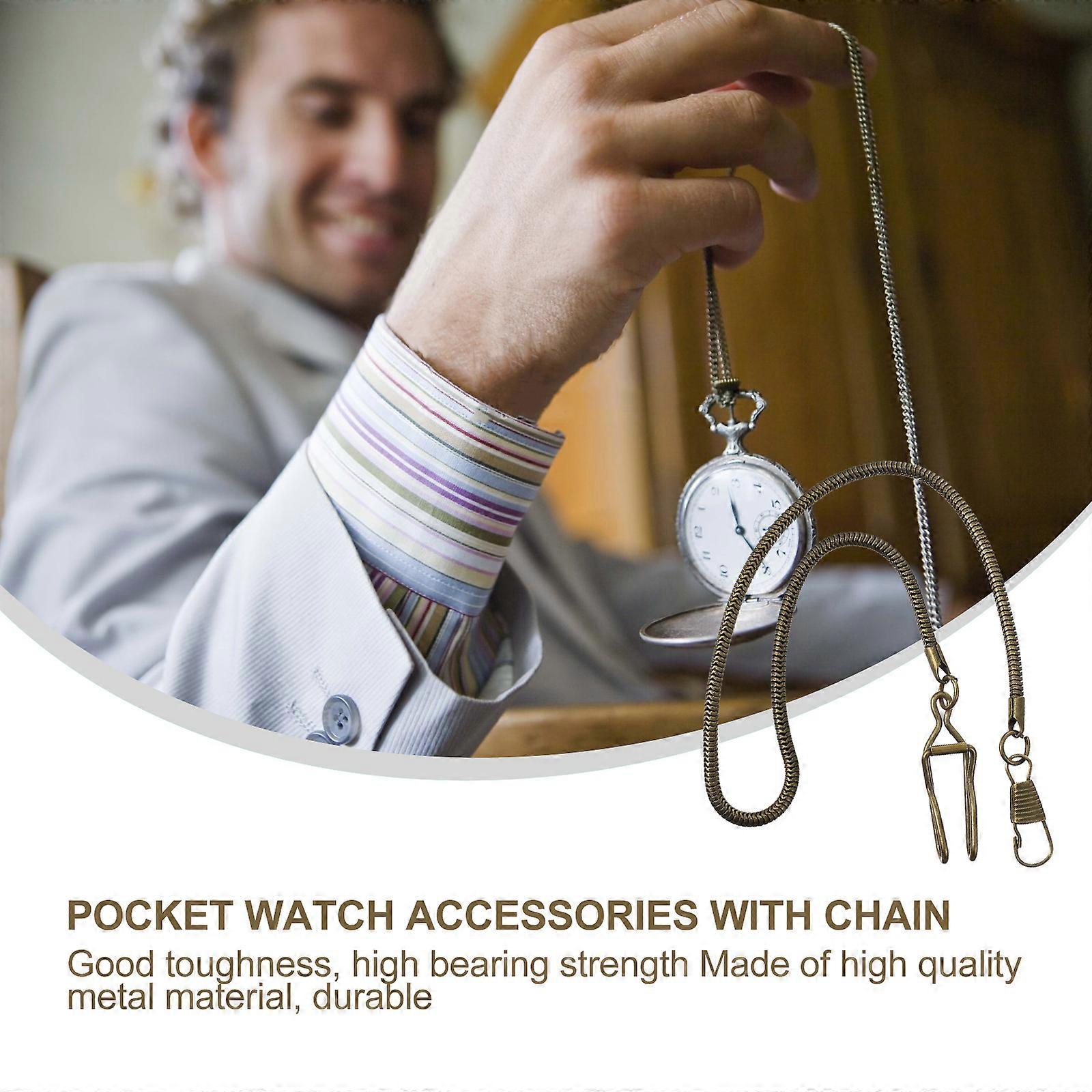 Men's Vest Vintage Watch Chains Pocket Watch Necklace Retro Pocket ...