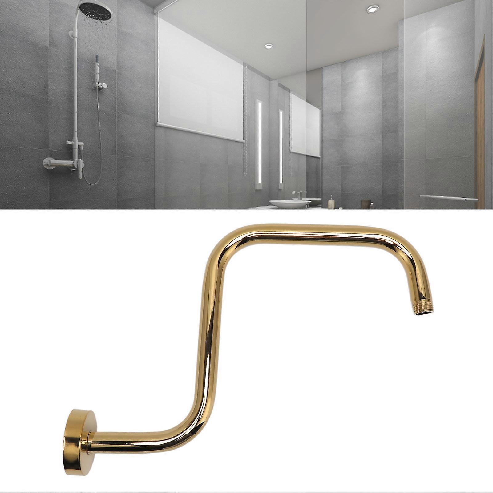 Shower Extension Arm Stainless Steel High Rise Shower Arm With Flange ...