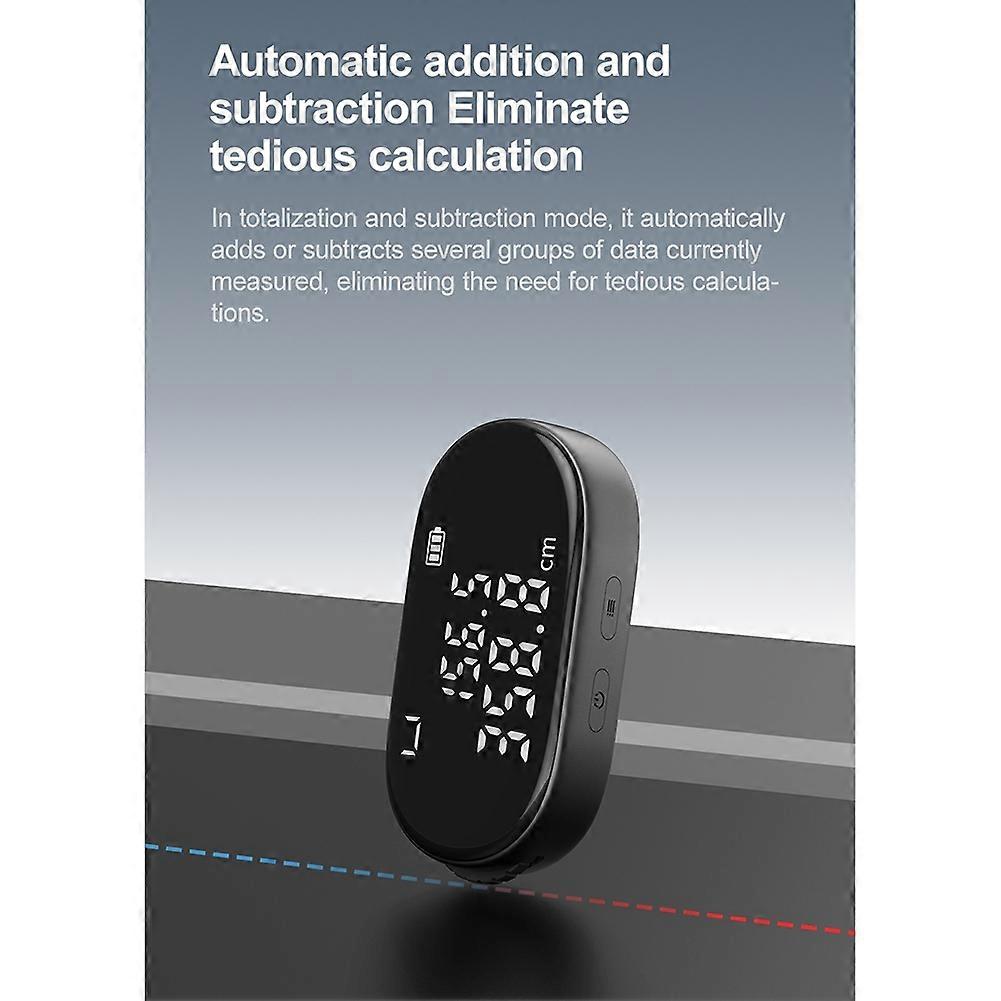 Q2 New Digital Tape Measure Type-C Rechargeable LCD Display 99M ...