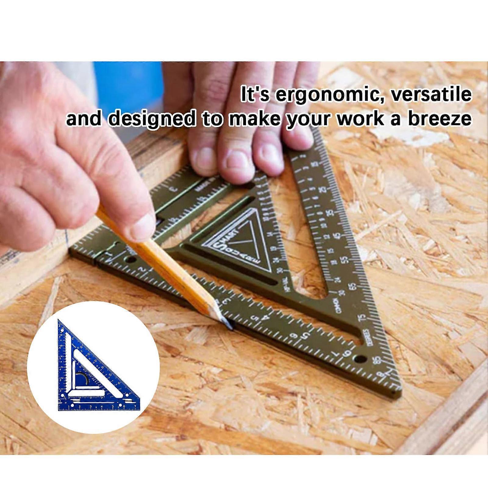 Rafter Square Tool Professional Innovative Triangular Ruler Protractor ...
