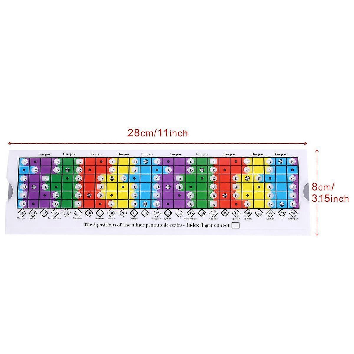 Guitar Sliding Ruler for the Practice Of Pentatonic, Diatonic and Mode ...