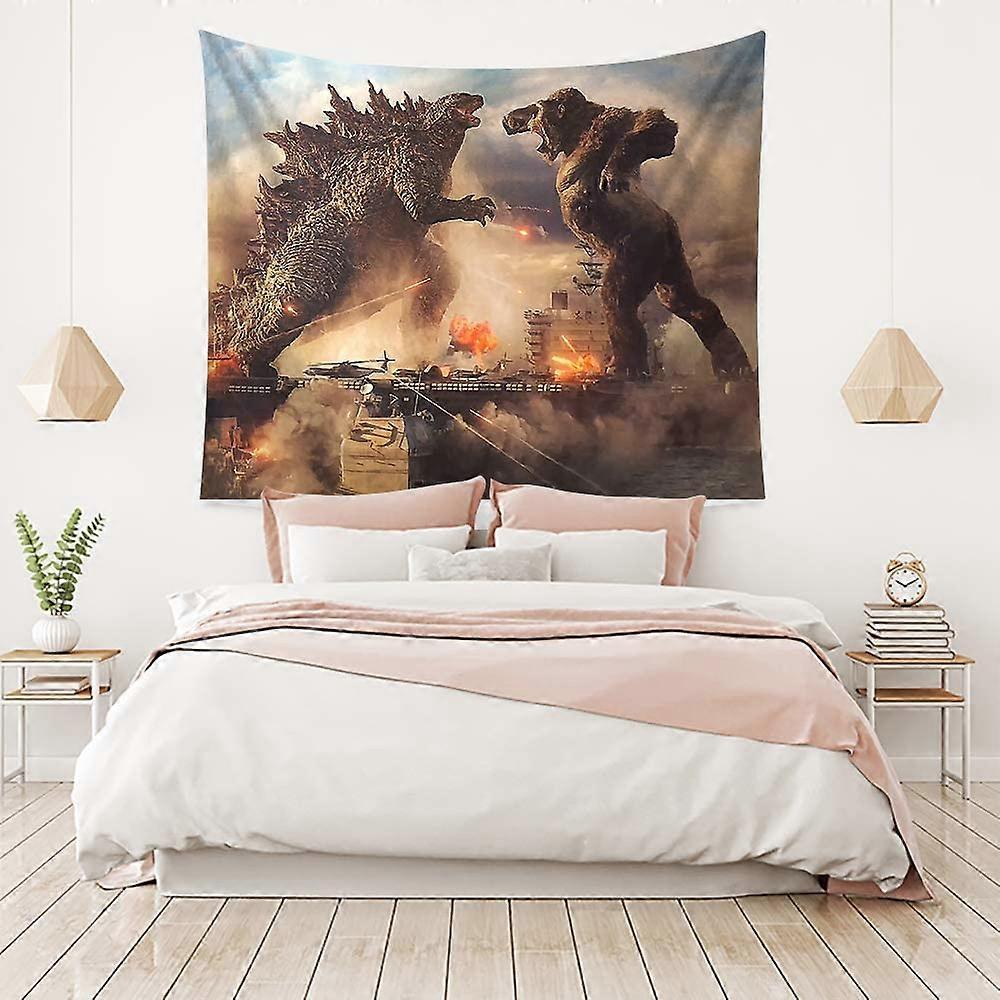 Godzilla Tapestry Wall Tapestry Godzilla Vs Kong Of The Monsters Poster ...