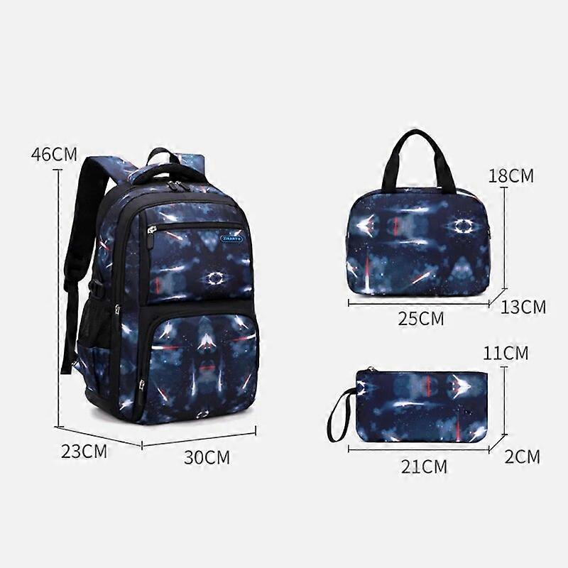 Boys Backpacks 3 Pieces Sets School Bags Large Size Bag for Teenagers ...